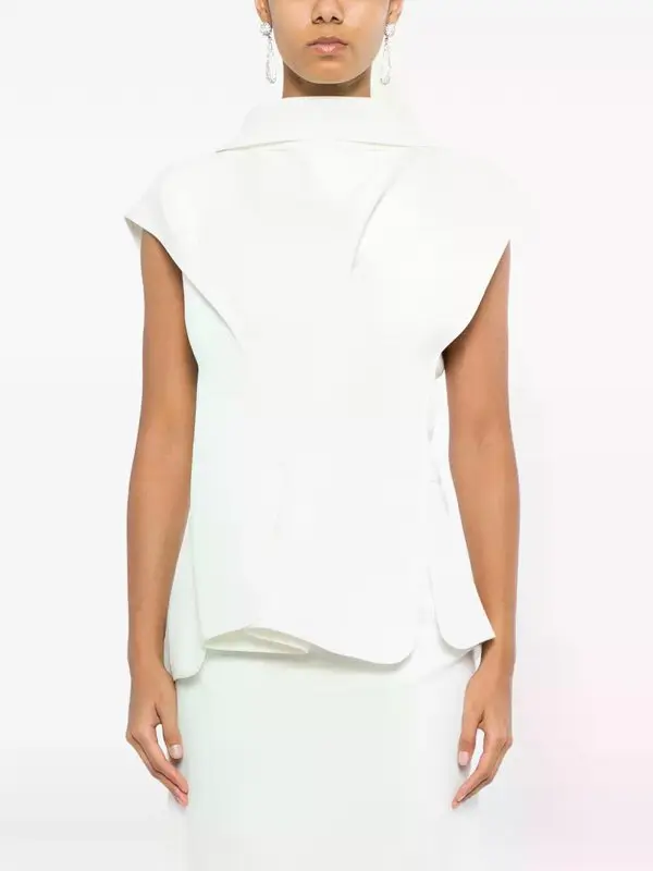 Maticevski Panelled Zip-up Blouse