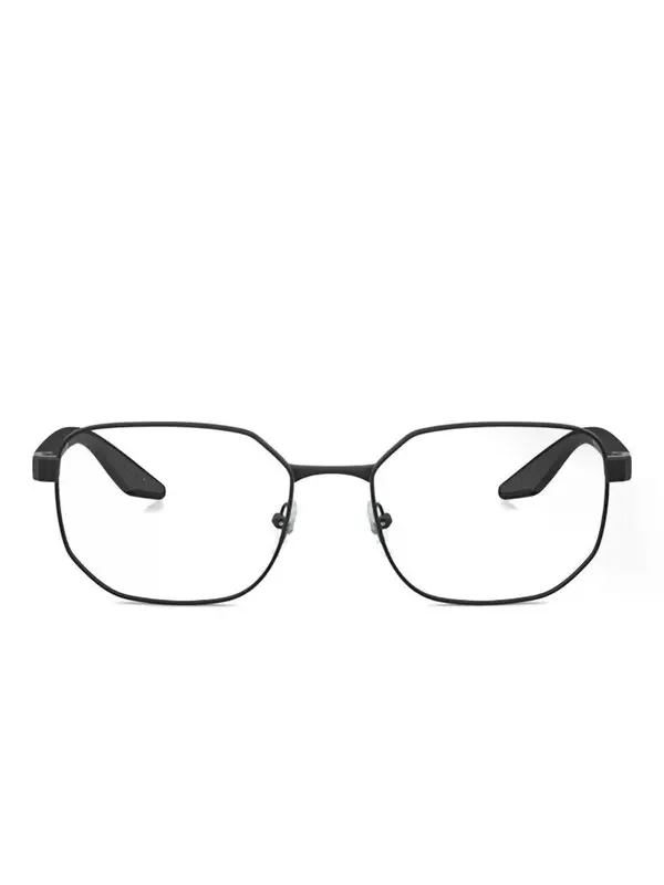 Prada Ps50qv Geometric-frame Glasses - Black