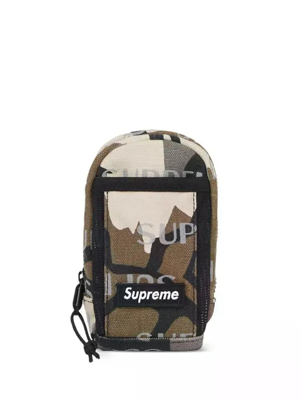 Supreme Camouflage Print Logo Patch Belt Bag