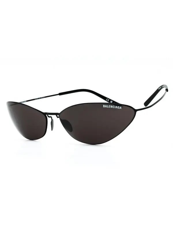 Balenciaga Bb0350s Oval's Sunglasses - Silver/silver Mirror