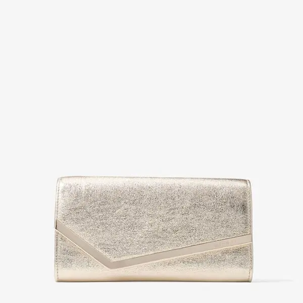 JIMMY CHOO Emmie Envelope Clutch - Platinumlg