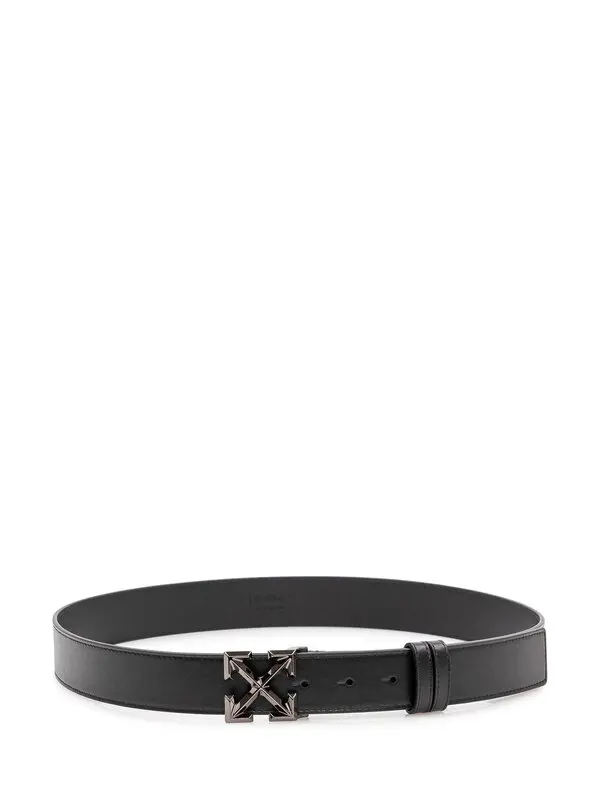 Off-White Modern Belt With Metal Buckle