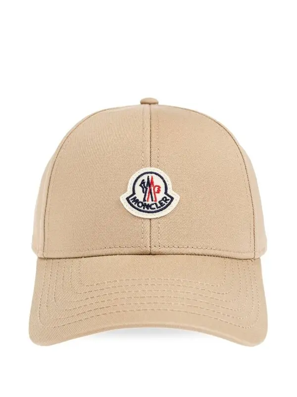 Moncler Logo-patch Cap - Beige