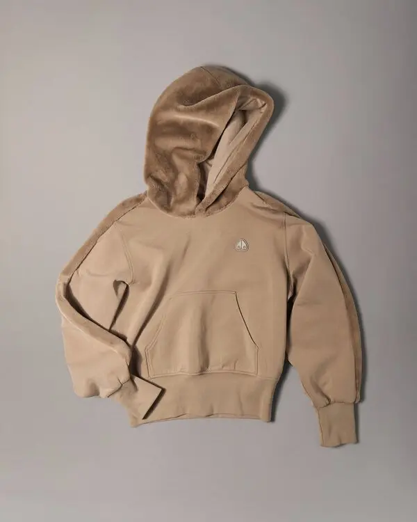 Moose Knuckles Mix Media Hoodie - Ashen