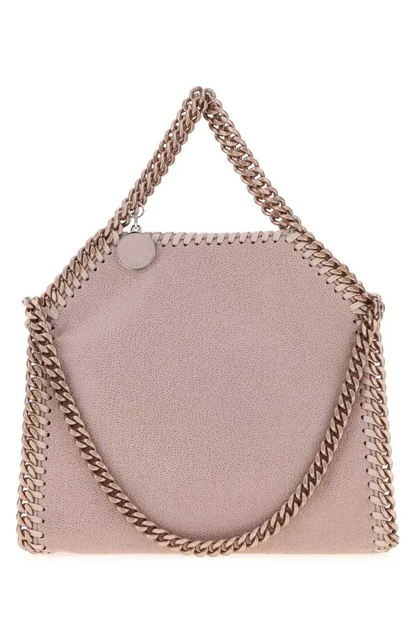 Stella McCartney Mini Falabella Tote Handbag In Eco Shaggy Texture With Tonal Chain - Shell