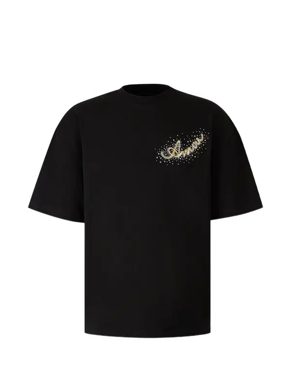 Amiri Crystal-embellished Embroidered T-shirt