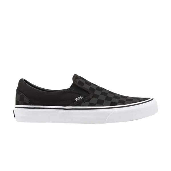 VANS Checkerboard Slip-on Sneakers - Black