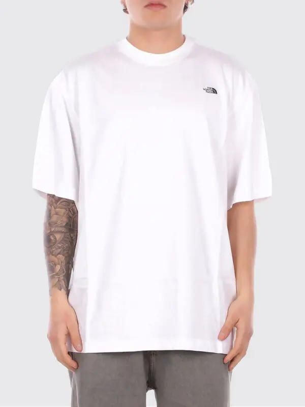 The North Face Contrast Logo Cotton Crewneck T-shirt - White