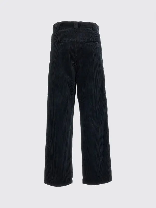 A.p.c. Ricky Wide-leg Cotton Trousers With Pleats - Black