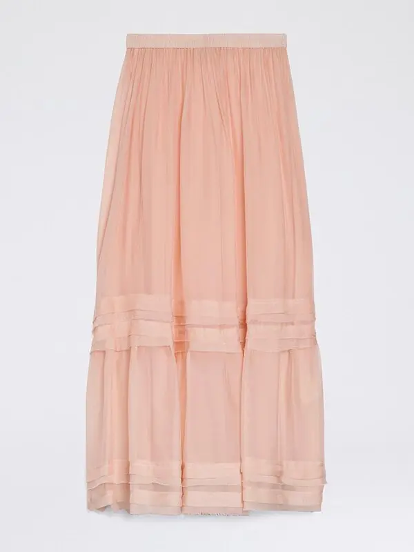 Momoni Silk Blend Midi Skirt