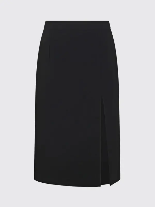 Dolce & Gabbana High-waisted Virgin Wool Midi Pencil Skirt With Slit
