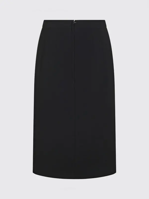 Dolce & Gabbana High-waisted Virgin Wool Midi Pencil Skirt With Slit