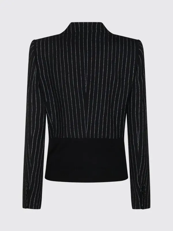Dolce & Gabbana Slim Fit Pinstriped Wool Single-breasted Blazer With Peak Lapels