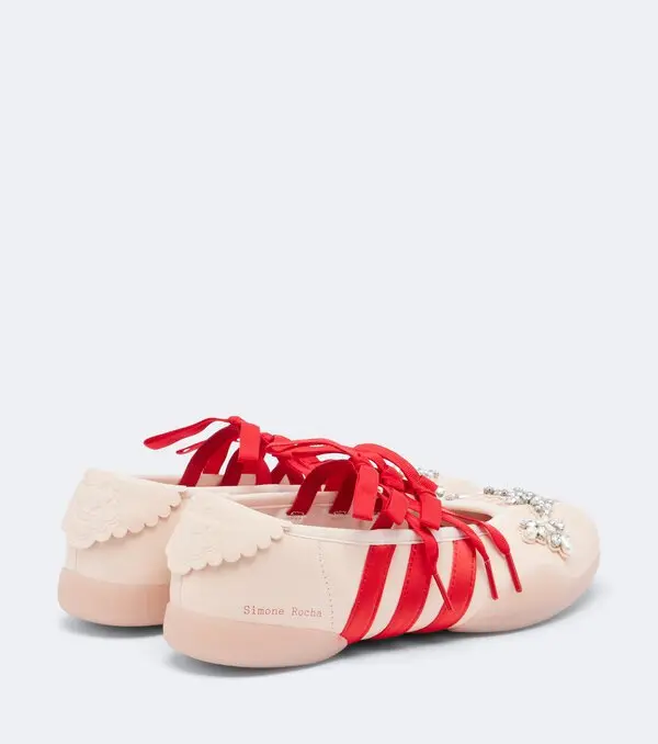 Adidas X Simone Rocha Taekwondo Leather Mary Jane Flats
