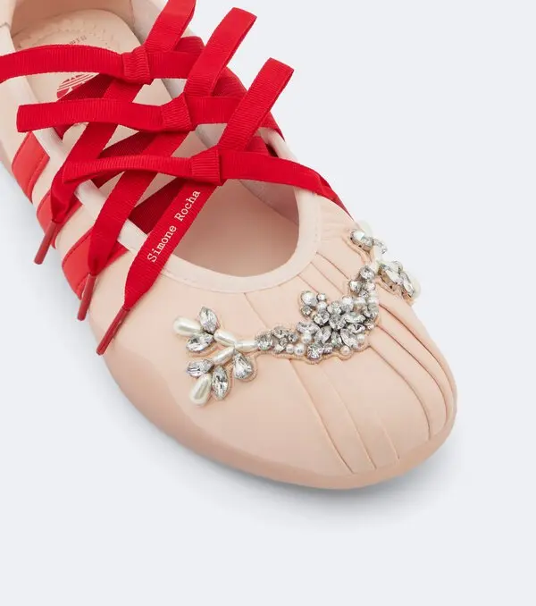 Adidas X Simone Rocha Taekwondo Leather Mary Jane Flats