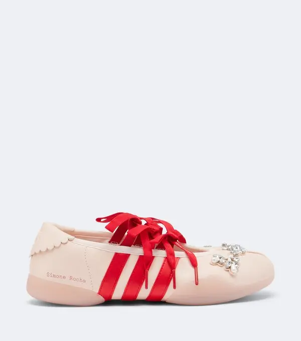 Adidas X Simone Rocha Taekwondo Leather Mary Jane Flats