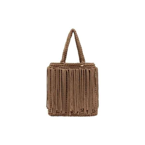 GUNES SWIM Mocha Fringe Tote