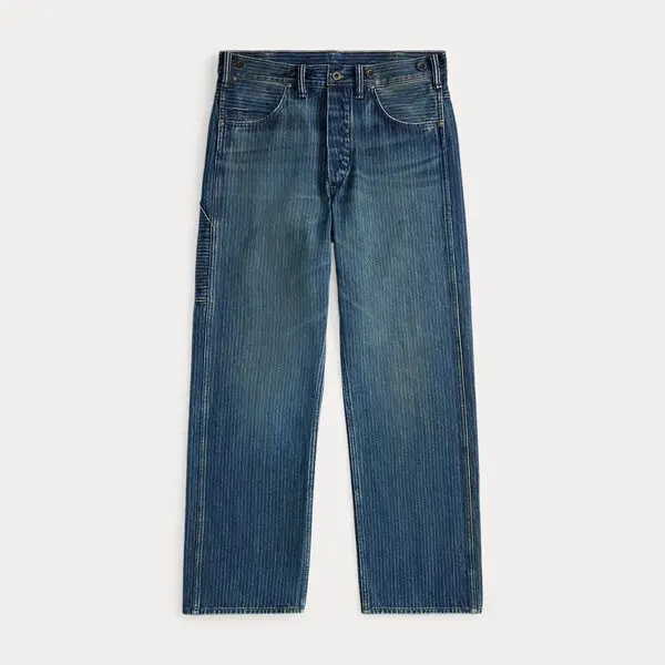 Ralph Lauren Vintage 5-pocket Jacquard Denim Jean - Learoy Wash