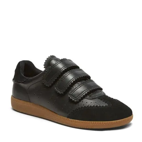 SILENT D Seena Sneaker - Black Leather Suede