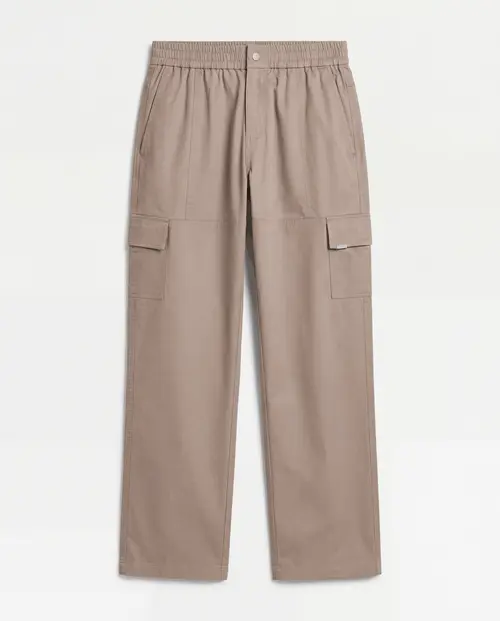 HERA Utility Relaxed Fit Cargo Trousers - Stone