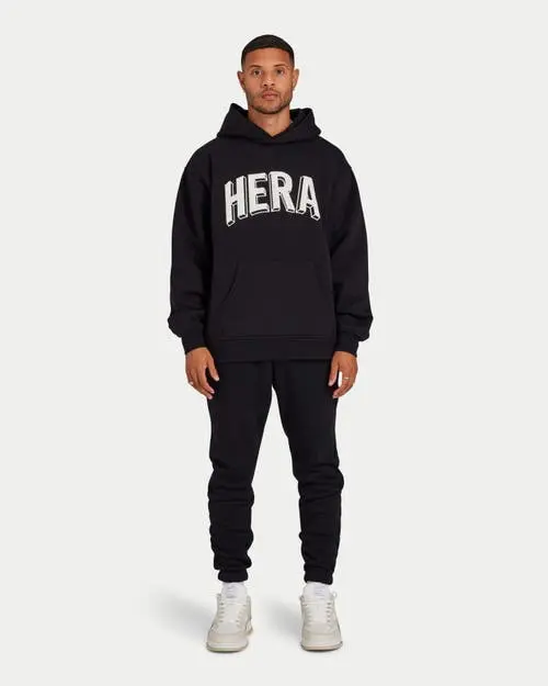 HERA Collective Mid Rise Slim Fit Joggers - Black