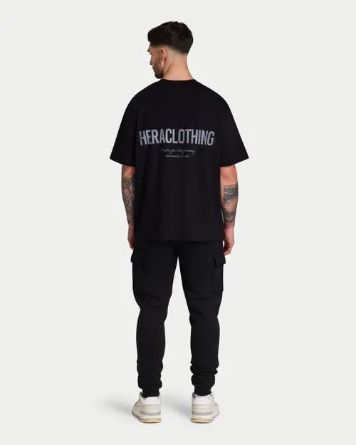 HERA Club '15 Short Sleeve Oversized T-shirt - Black