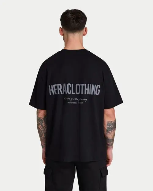 HERA Club '15 Short Sleeve Oversized T-shirt - Black
