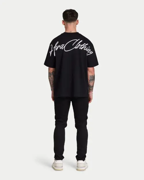 HERA Script Short Sleeve Oversized T-shirt
