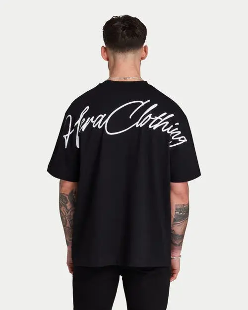 HERA Script Short Sleeve Oversized T-shirt