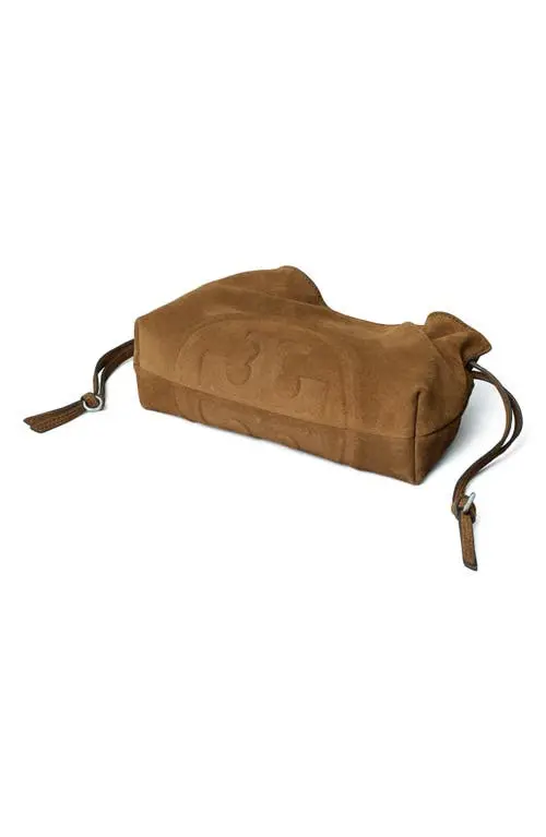 Tory Burch Ella Suede Drawstring Pouch