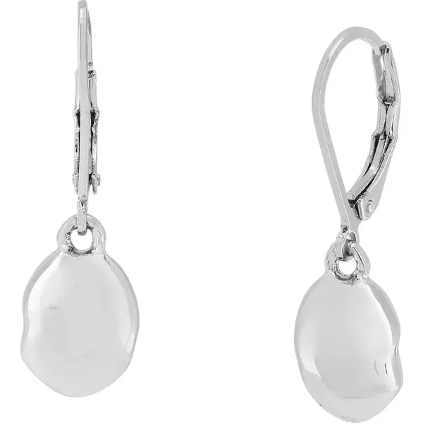 Robert Lee Morris Sculptural Drop Earrings - Silver