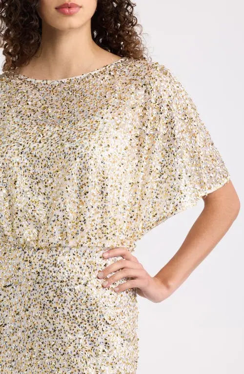 Eliza J Beaded Blouson Gown