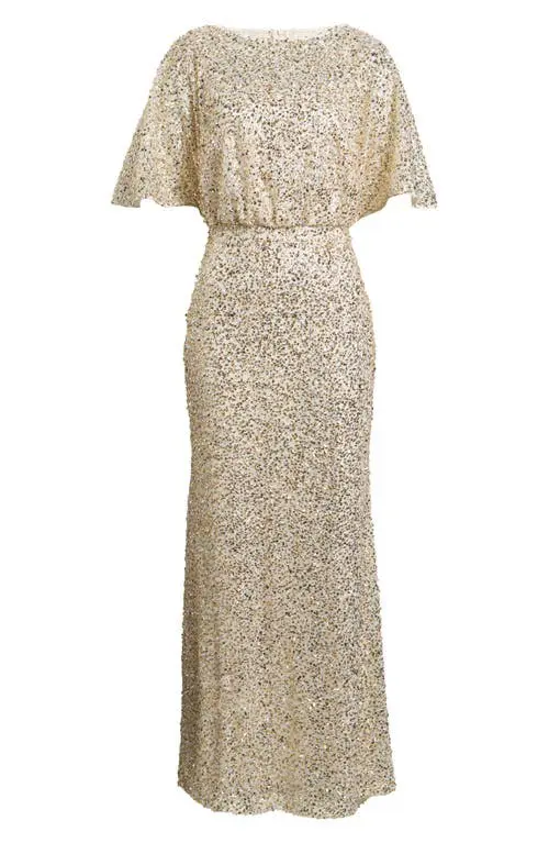 Eliza J Beaded Blouson Gown