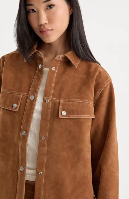 Good American Better Than Suede Overshirt
