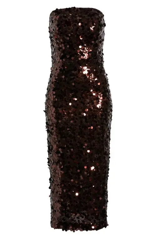 Eliza J Strapless Sequin Cocktail Dress