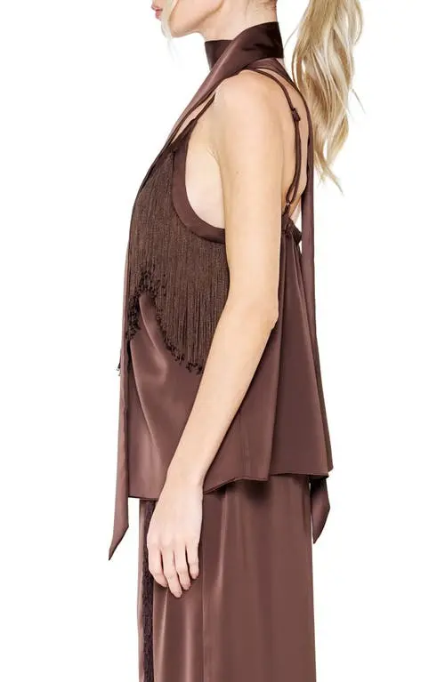 CIEBON Enza Fringe Camisole With Scarf