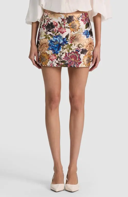 Alice + Olivia Rubi Floral Miniskirt - Flnpetlssm