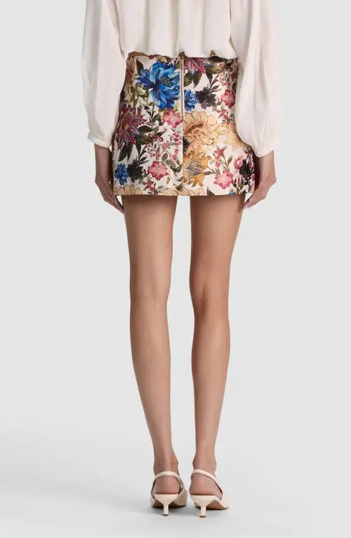 Alice + Olivia Rubi Floral Miniskirt - Flnpetlssm