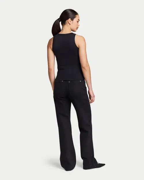 HERA Essential Button Top - Black