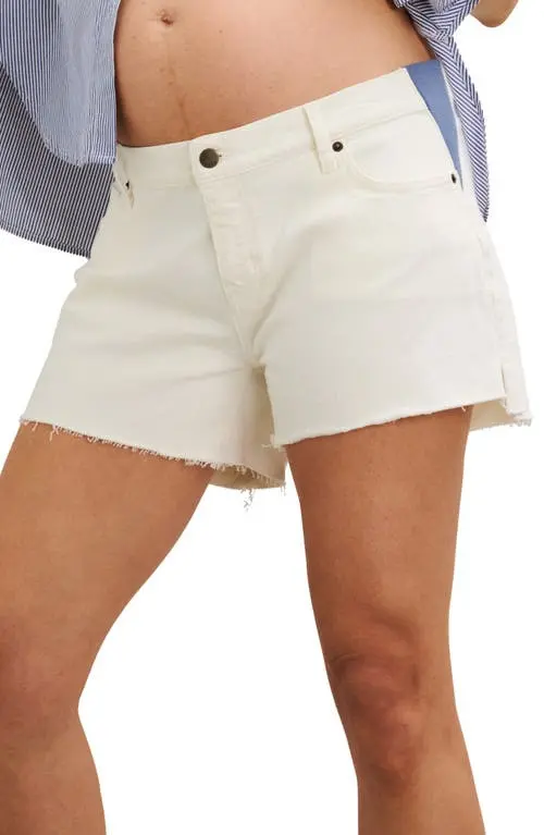 Hatch The Denim Maternity Cut Off Short - Cloud Wash