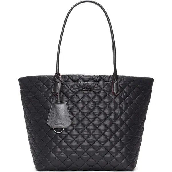 Mz Wallace Medium Daily Quilted Nylon Tote - Black