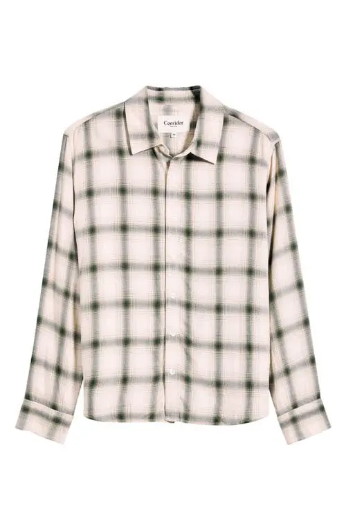 CORRIDOR Shadow Check Button-up Shirt