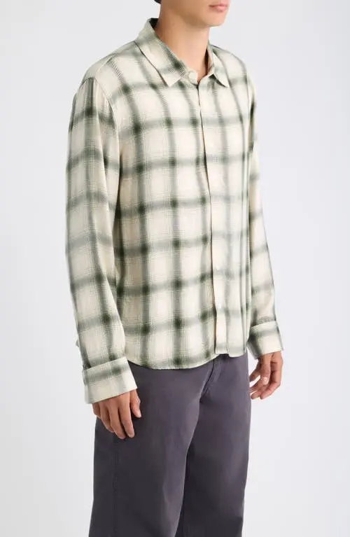 CORRIDOR Shadow Check Button-up Shirt - Grn