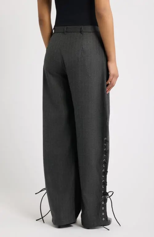 FENERS Delirio Lace-up Wide Leg Pants
