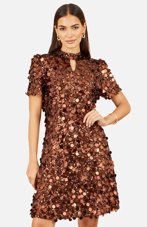 YUMI Big Sequin Tunic Dress