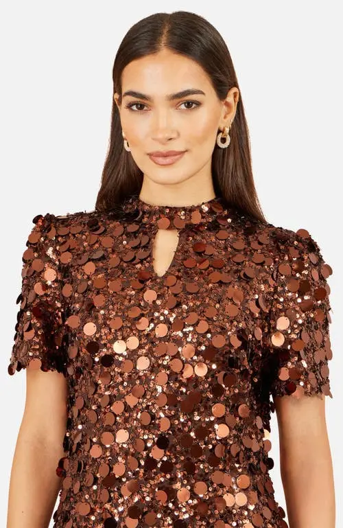 YUMI Big Sequin Tunic Dress