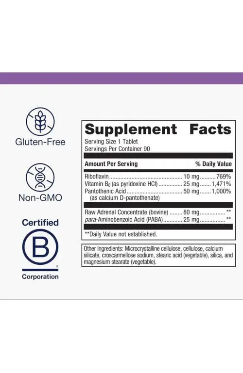 METAGENICS Adrenogen Comprehensive Adrenal Health Support Supplement 90 Tablets