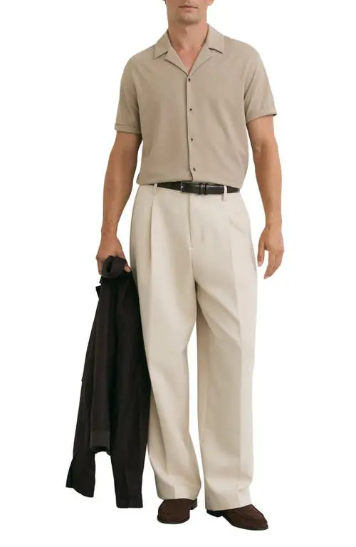 REISS River Textured Camp Shirt