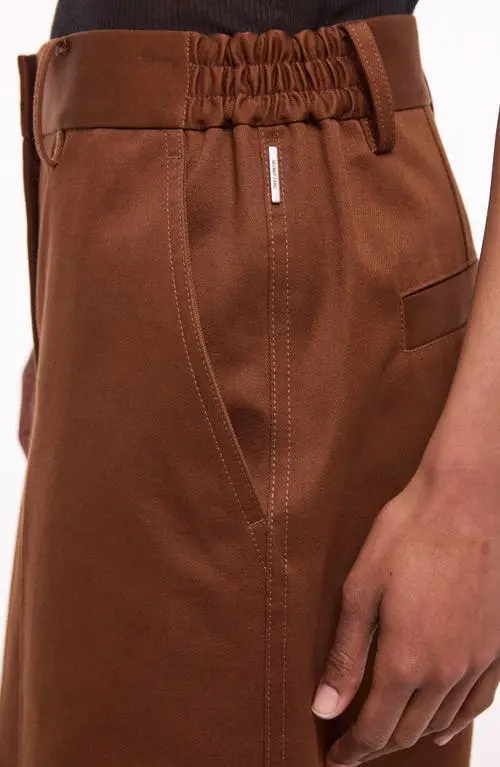Helmut Lang Chino Utility Wide-leg Shorts - Bourbon
