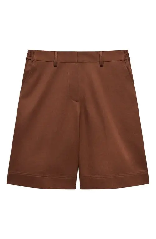 Helmut Lang Chino Utility Wide-leg Shorts - Bourbon